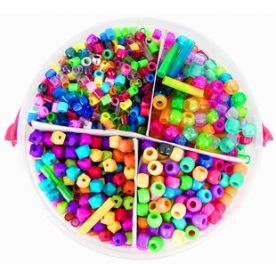 BASIC - PLASTIC BEADS 655G ASSORTED