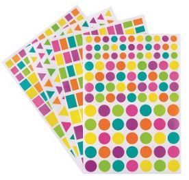 ADHESIVE ASSORTED STICKER SHAPES (4170) ST190